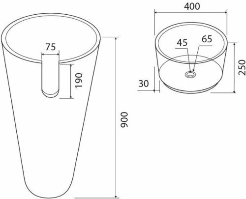 Bora Nero Karag, Pedestal wash basins, Basins, Sanitary ware ...